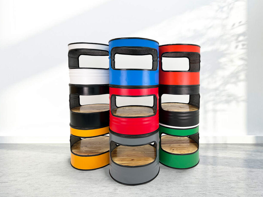 Oil barrel coffee table “Otto” - Tonnentumult