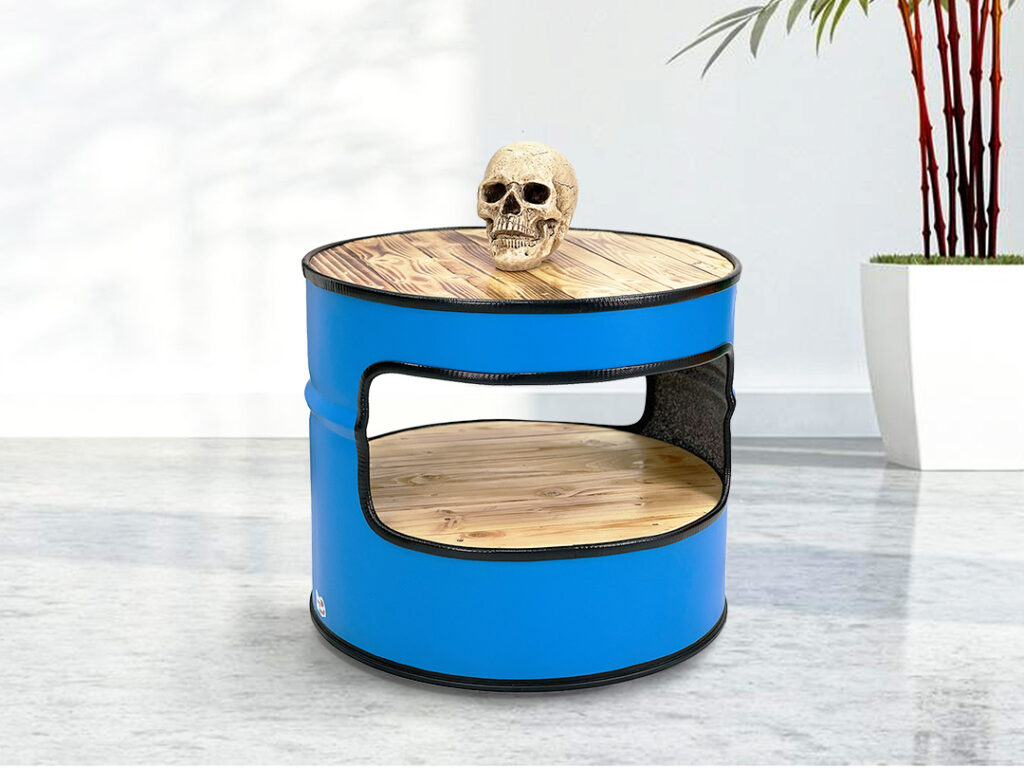 Oil barrel coffee table “Otto” - Tonnentumult