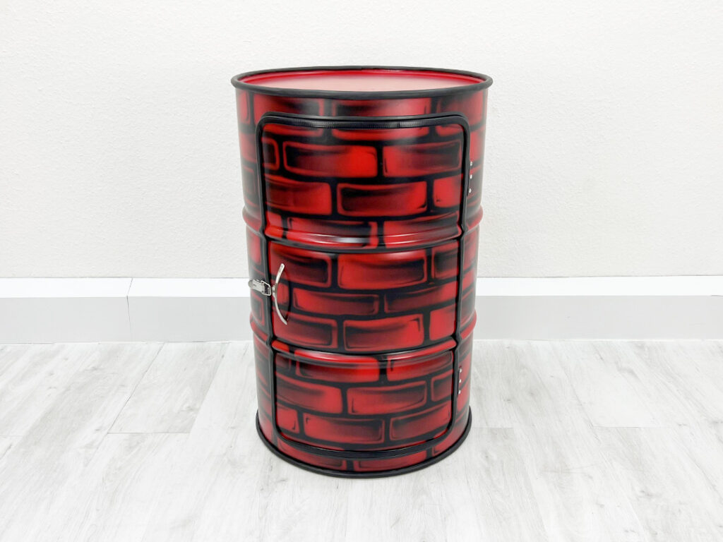 Barrel house bar "Jules" - Tonnentumult - round cabinet made of 200l drum