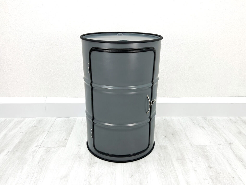 Barrel house bar "Jules" - Tonnentumult - round cabinet made of 200l drum