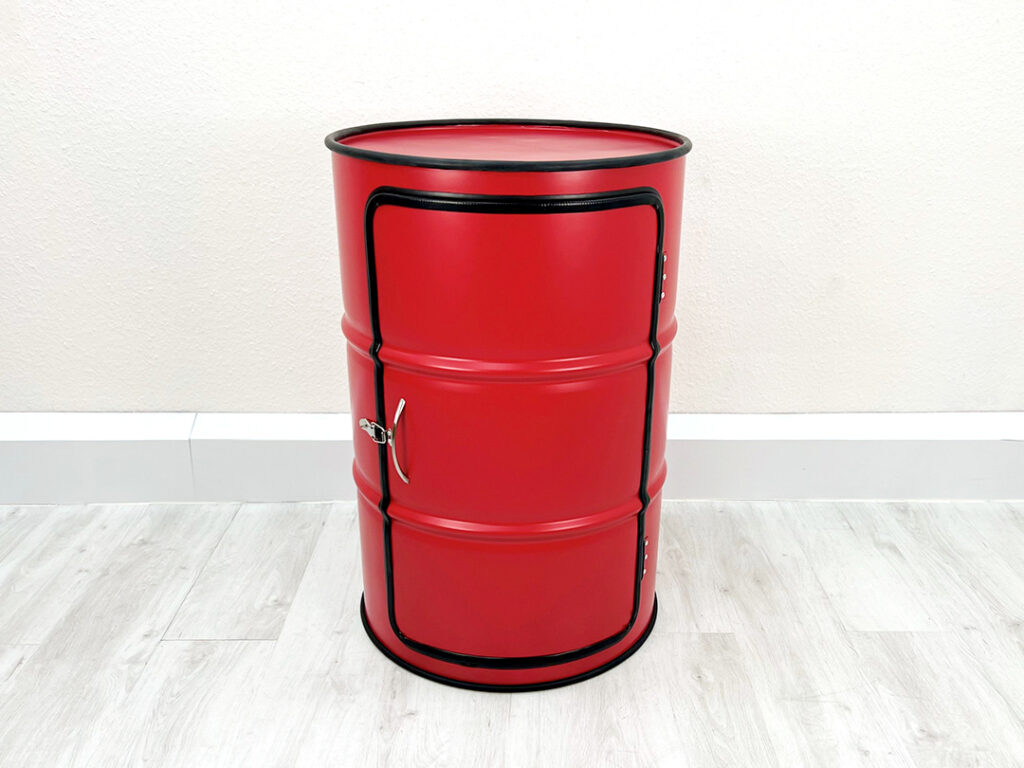 Barrel house bar "Jules" - Tonnentumult - round cabinet made of 200l drum