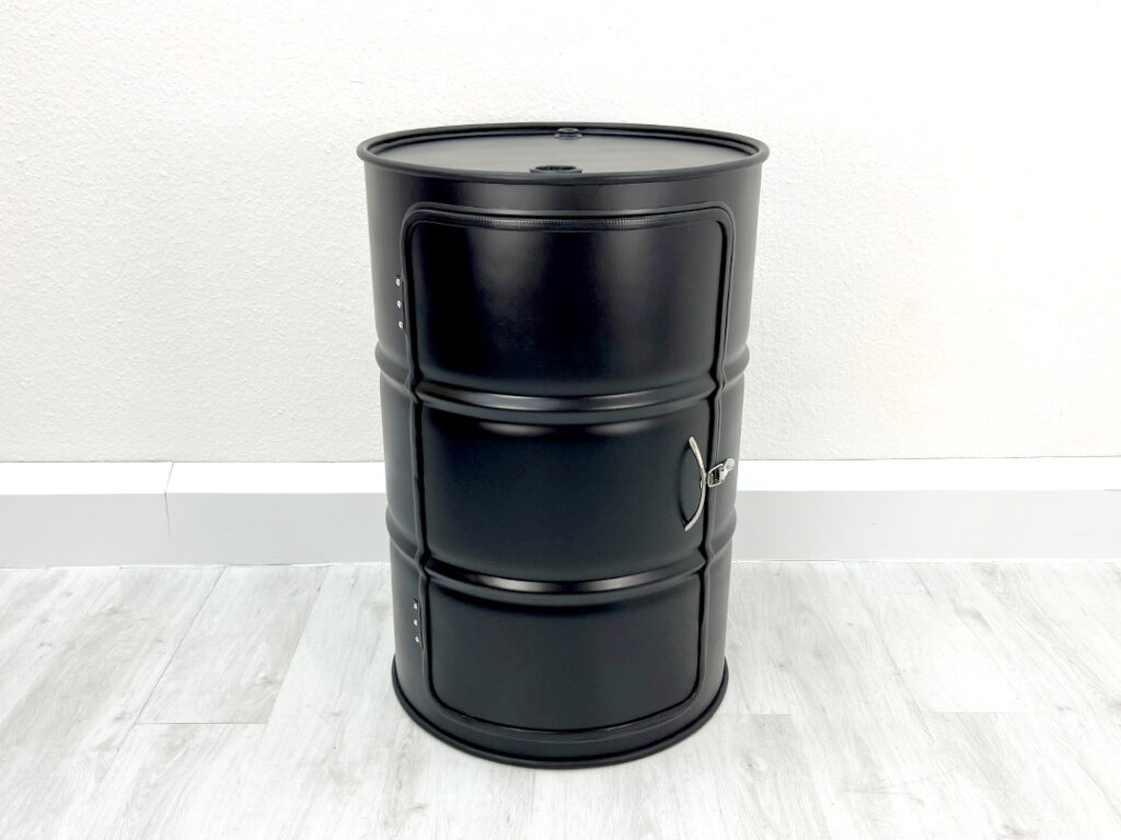 Barrel house bar "Jules" - Tonnentumult - round cabinet made of 200l drum