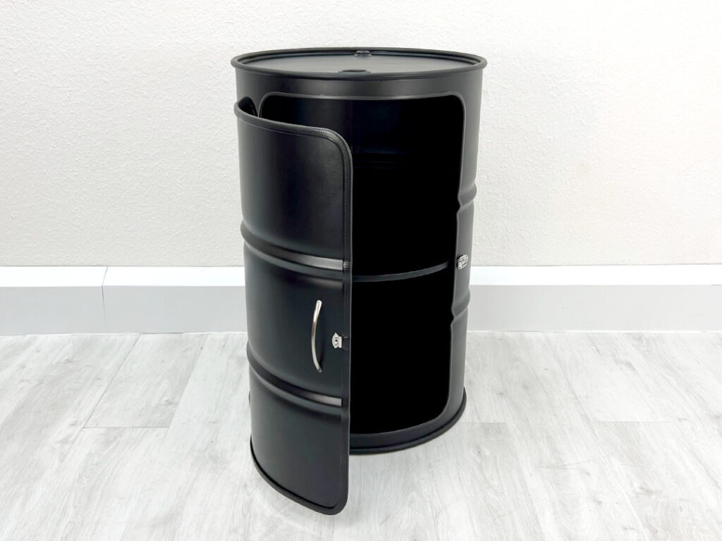 Barrel house bar "Jules" - Tonnentumult - round cabinet made of 200l drum