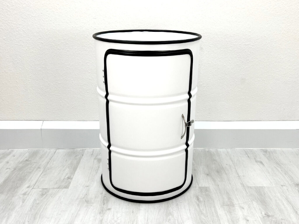 Barrel house bar "Jules" - Tonnentumult - round cabinet made of 200l drum