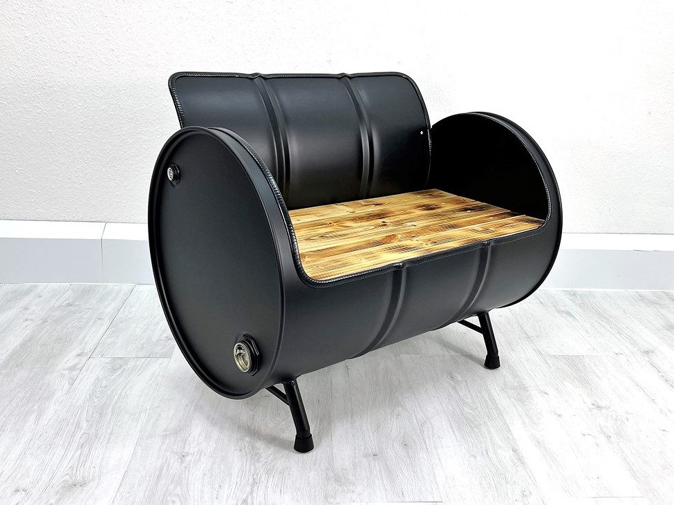 Oil drum seats - Tonnentumult oil drum furniture: chairs, sofas & stools