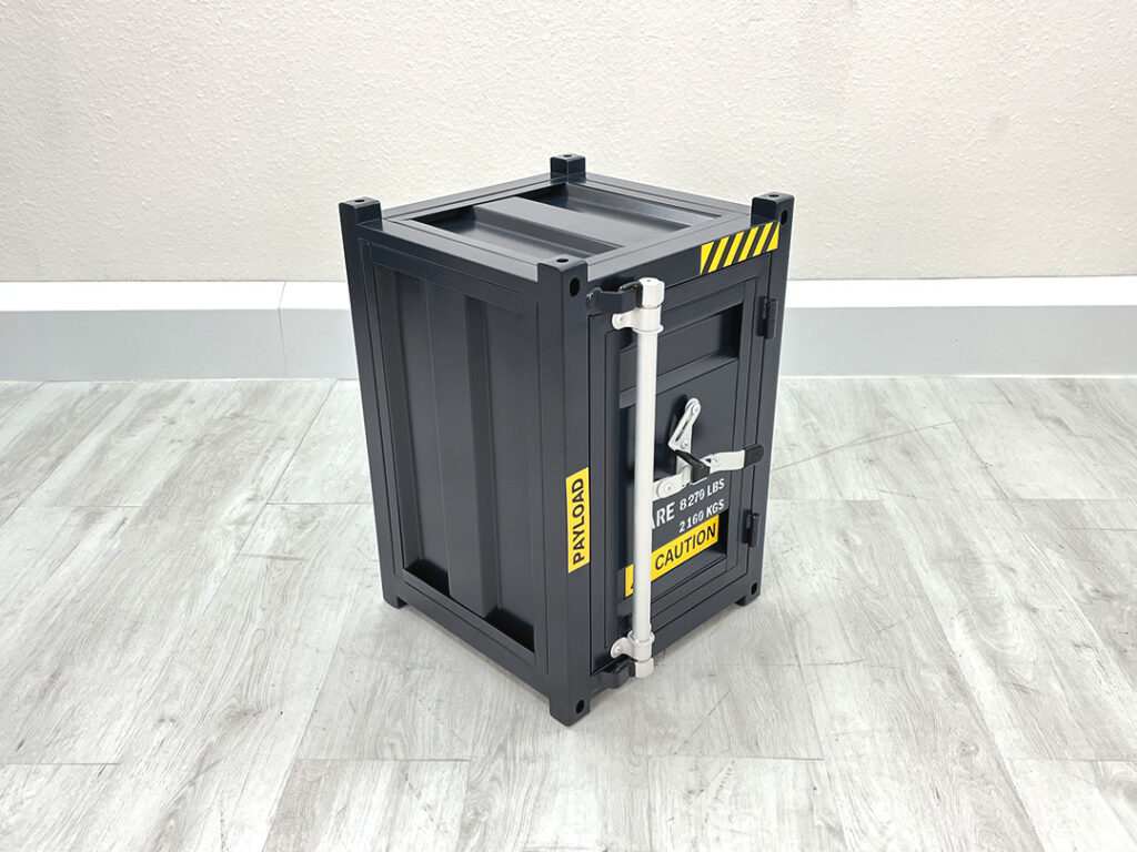 Container cabinet "AMS" - Tonnentumult metal and oil barrel furniture