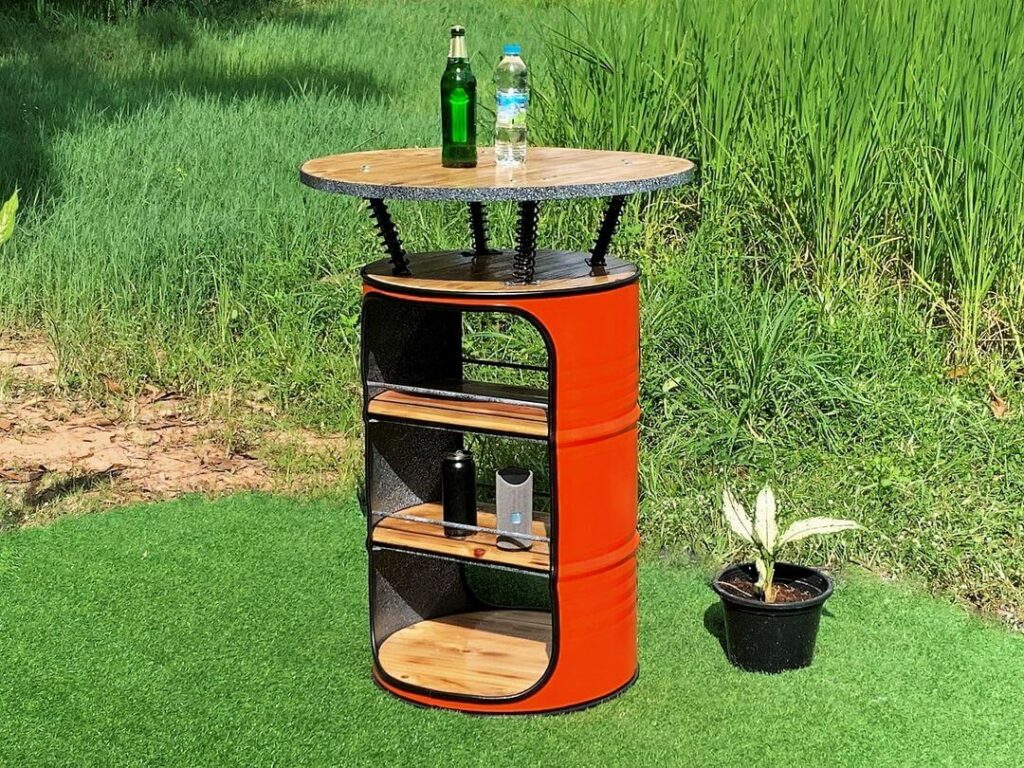 Oil drum bar table “Eddy” - Tonnentumult